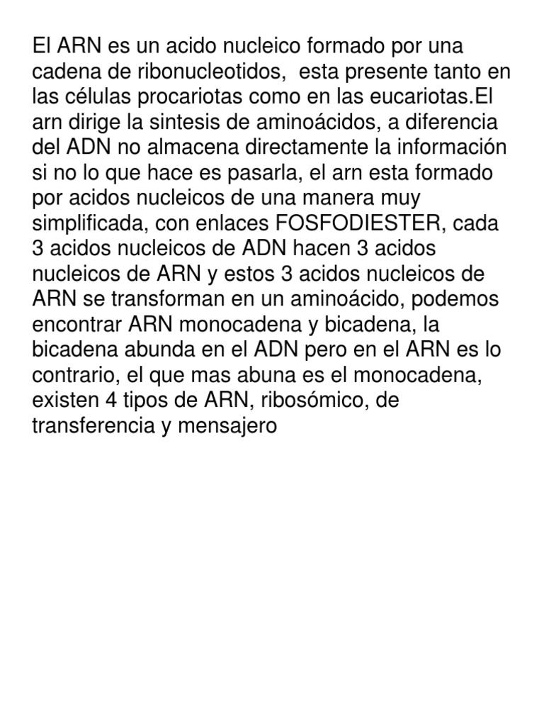 El ARN | PDF