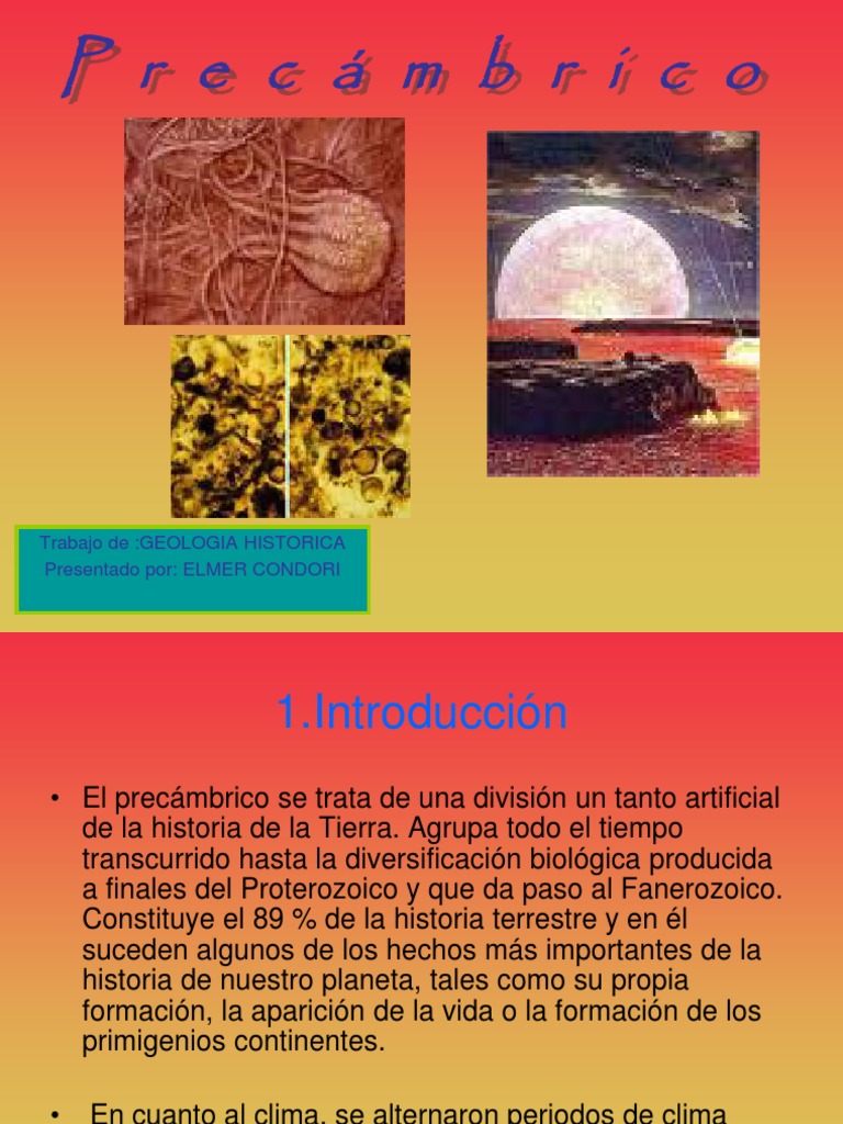 El Precambrico | PDF | Tierra | Geología