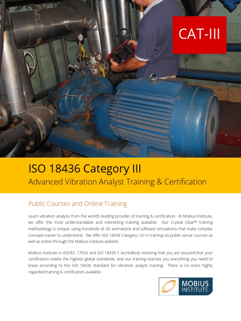 ISO 18436 Category III Vibration Analyst Training | PDF | Certification ...
