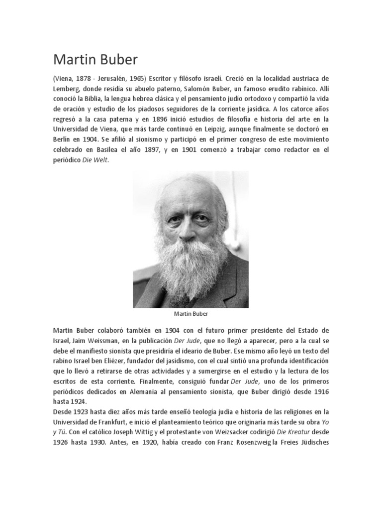 Martin Buber | Martin Buber | sionismo