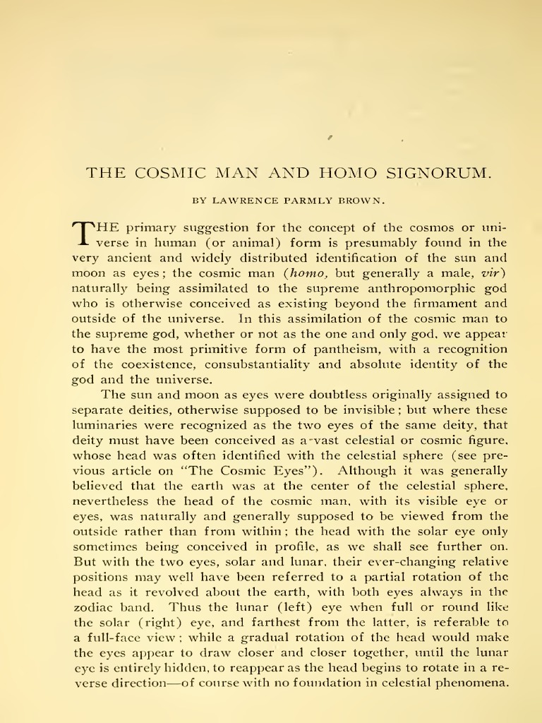 Cosmic Man and Divine Identity Explained | PDF | Mythology | Religious ...