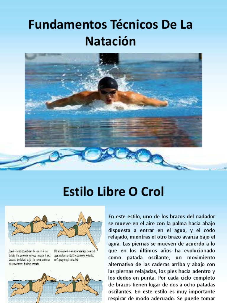 Fundamentos Técnicos de La Natación | PDF | Deportes | Recreación