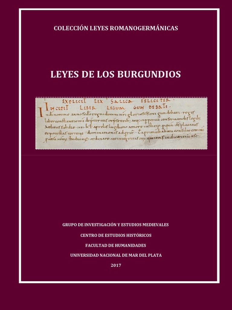 Leyes de Los Burgundios | PDF | Pagos