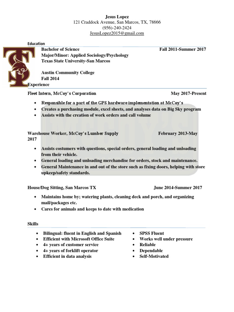 Jesus Resume | PDF