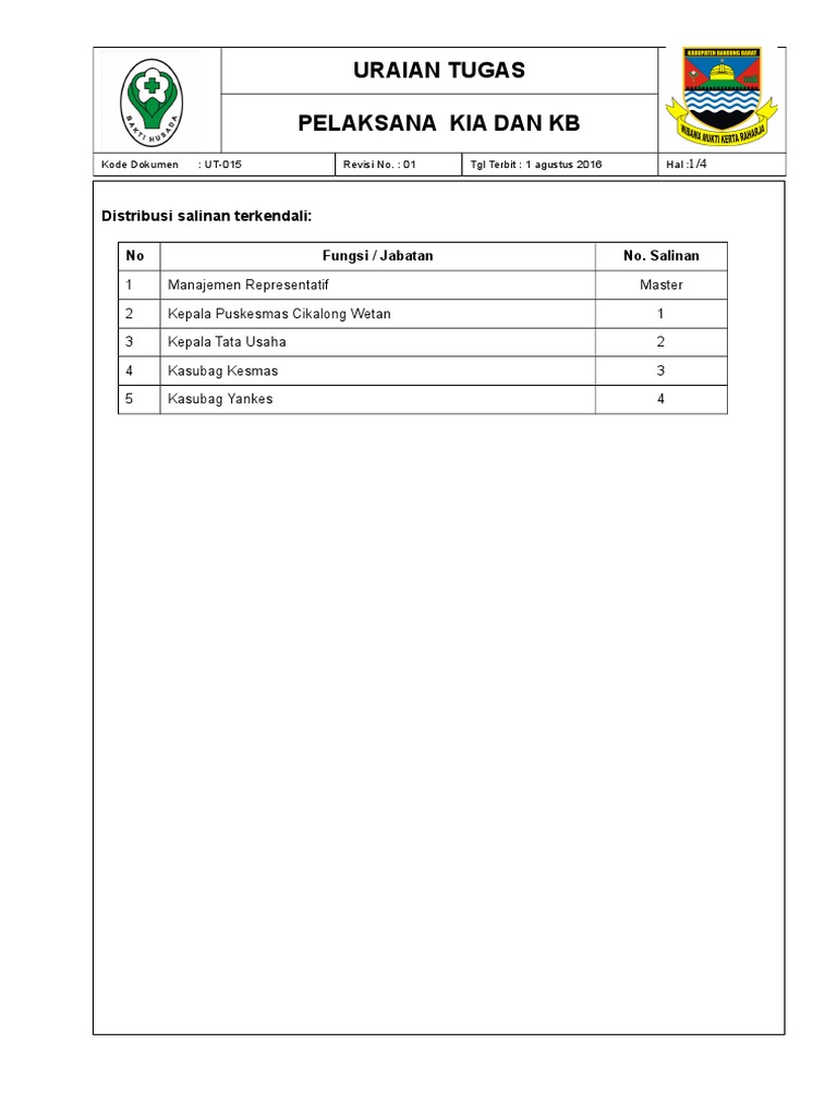 UT - Pelaksana KIA Dan KB Ok | PDF
