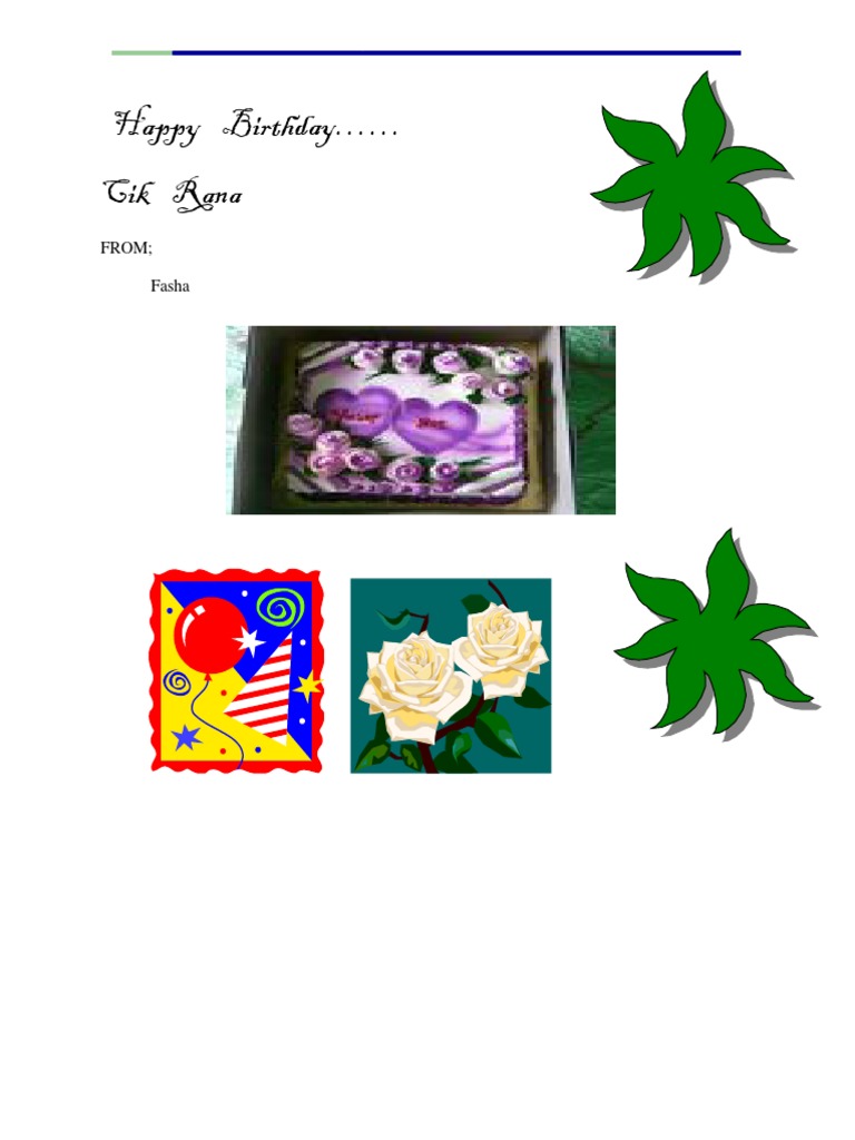 Happy Birthday | PDF