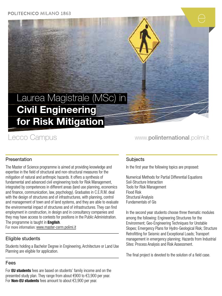 Civil Engineering Risk Mitigation | Emergency Management | Engineering