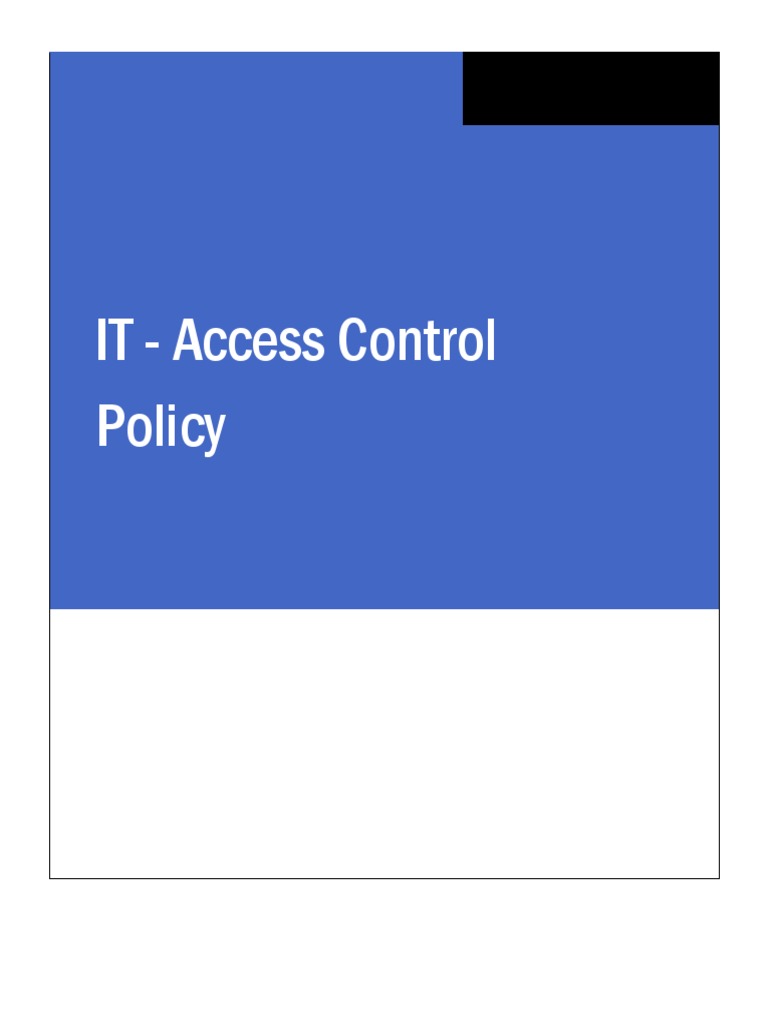 2.IT Policies - Access Privilege Policy | PDF | Password | Operating System
