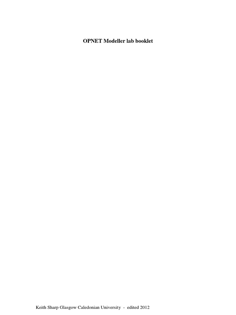 Lab Files For Opnet Modeler PDF | PDF | Network Switch | Ip Address