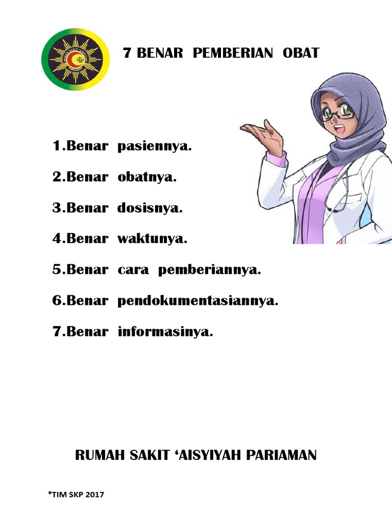 7 Benar Pemberian Obat SKP | PDF
