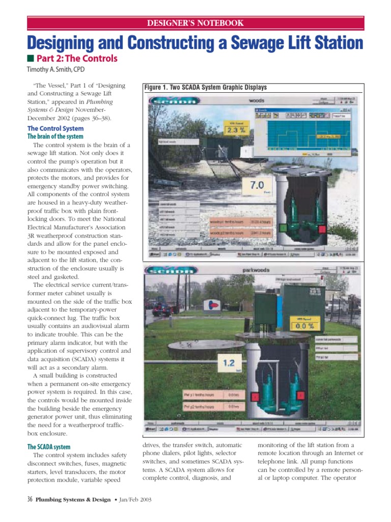 Lift Station Design | PDF | Pumping Station | Scada