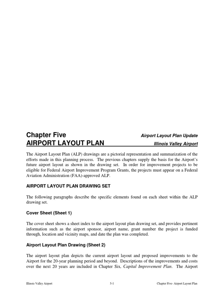 Chapter Five Airport Layout Plan | PDF | Airport | Runway