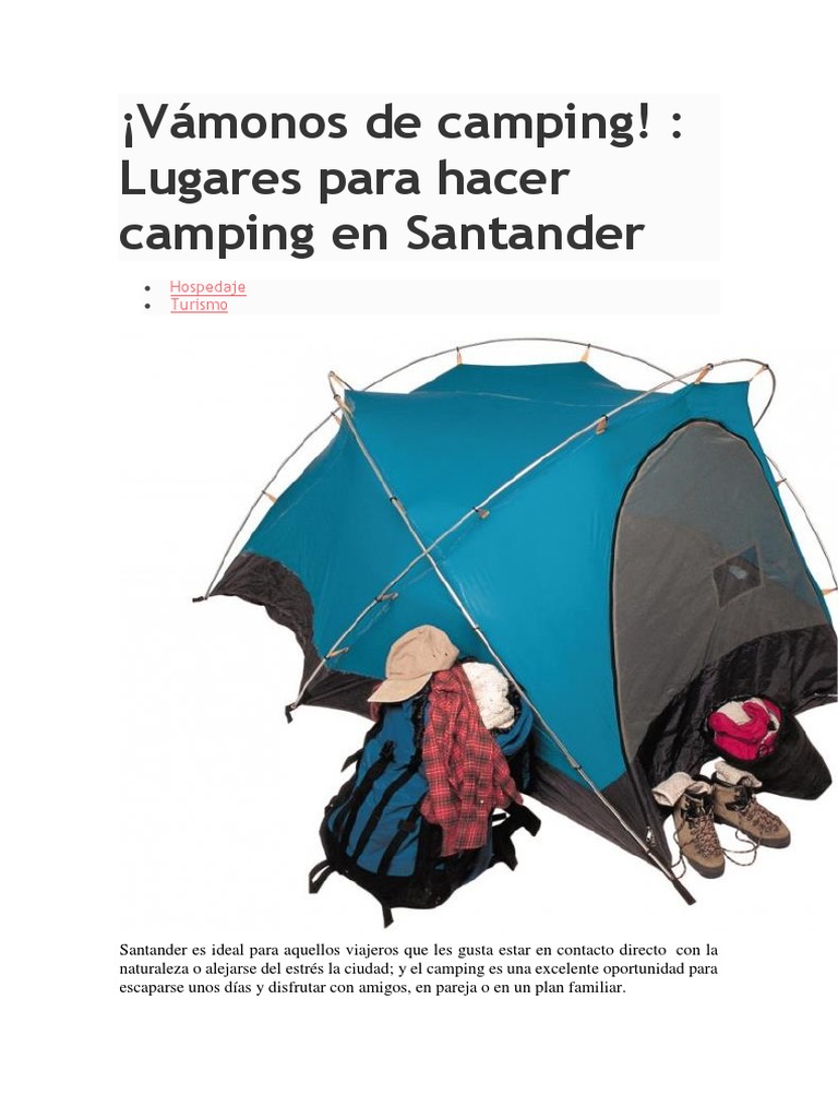 Vámonos de Camping | PDF | Cámping | Ocio