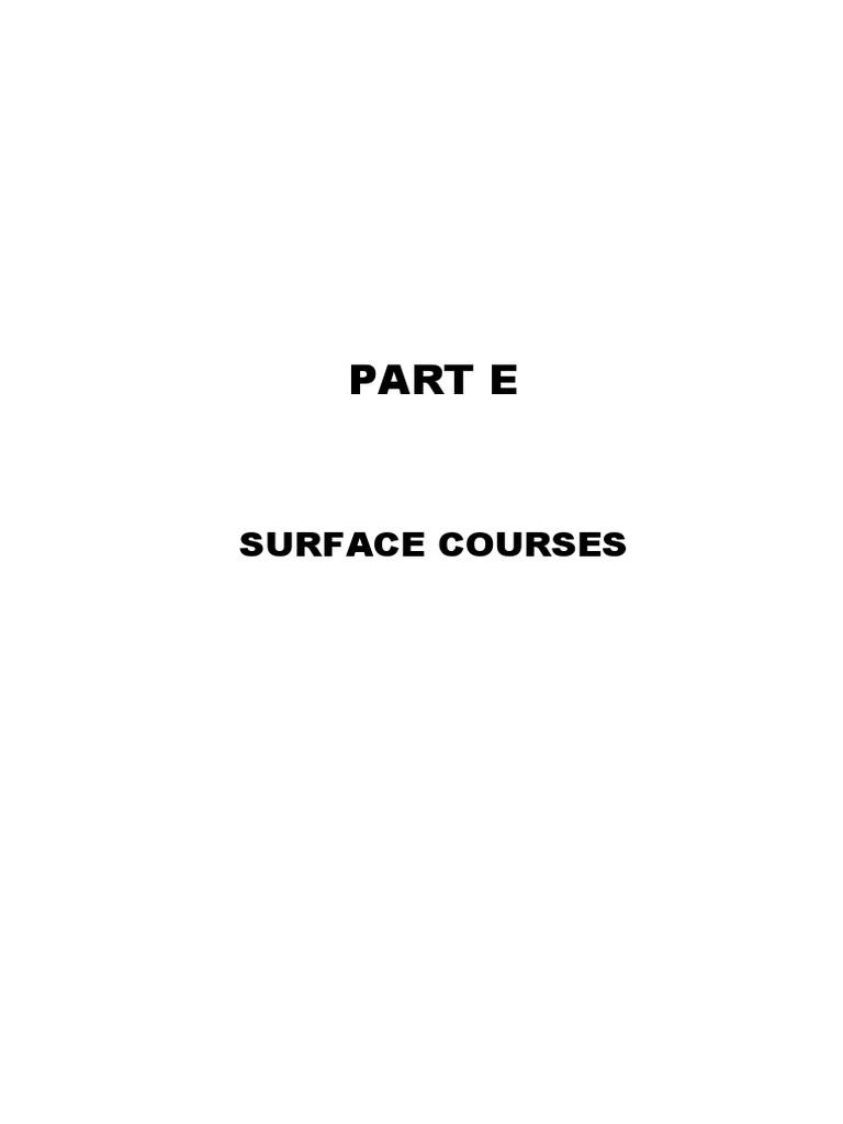 Section 6. Specs. Part E. Surface Course | PDF | Construction Aggregate ...