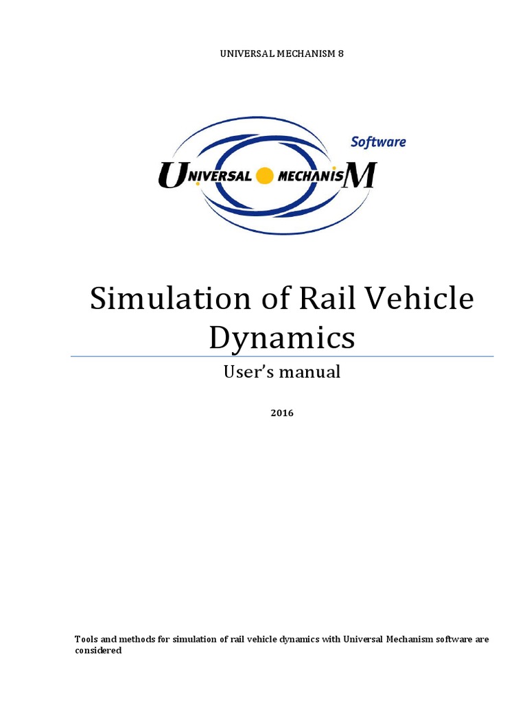 Rail Vehicle Dynamics Simulation Guide | PDF | Track (Rail Transport ...