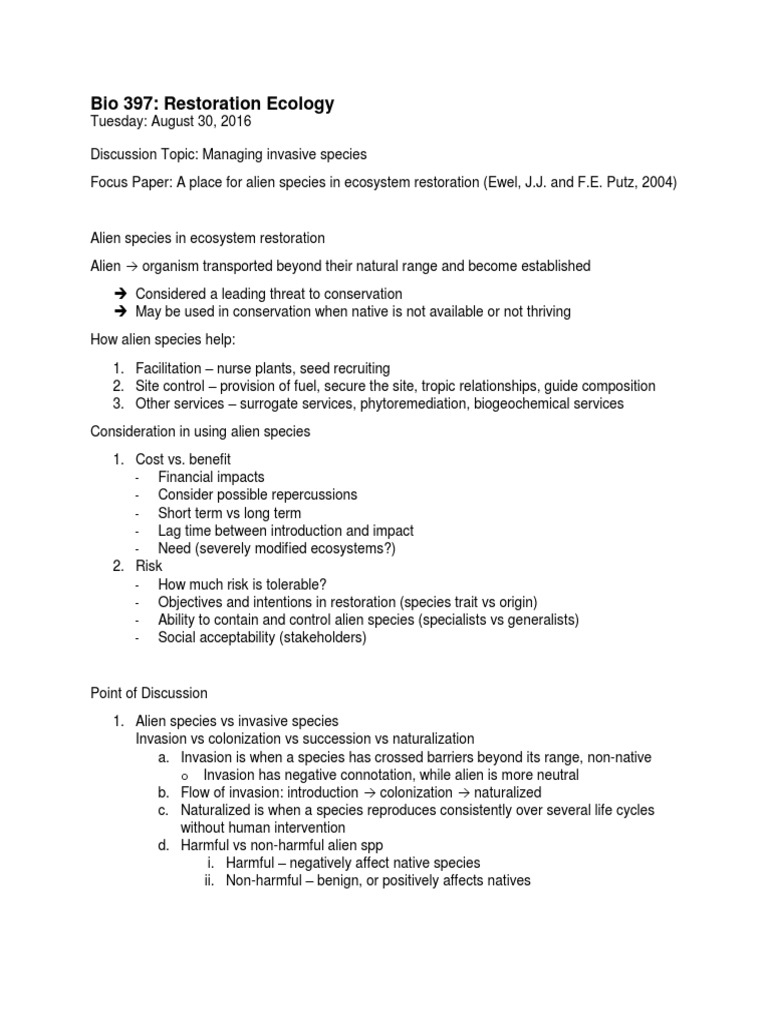 Managing Invasive Species | PDF | Invasive Species | Introduced Species