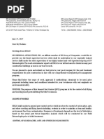 Extermination Letter | PDF | Pest Control | Wellness