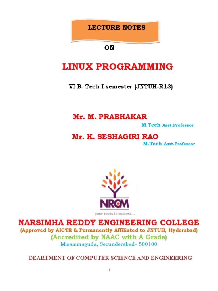 LP Lecture Notes | PDF | Linux | Linux Distribution