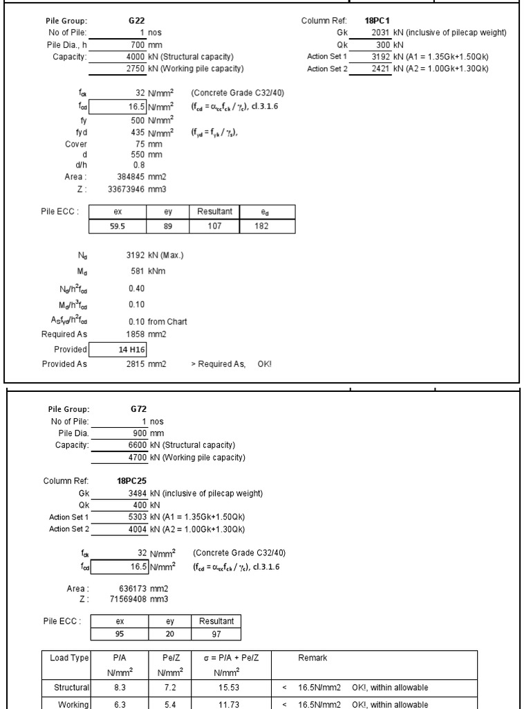468A - ECC Single Pile | PDF | Deep Foundation | Structural Engineering