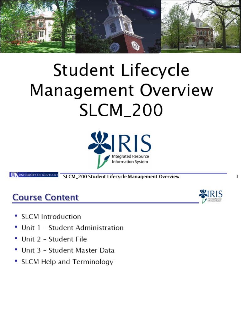 1 SLCM - 200 Student Lifecycle Management Overview | PDF | Icon ...