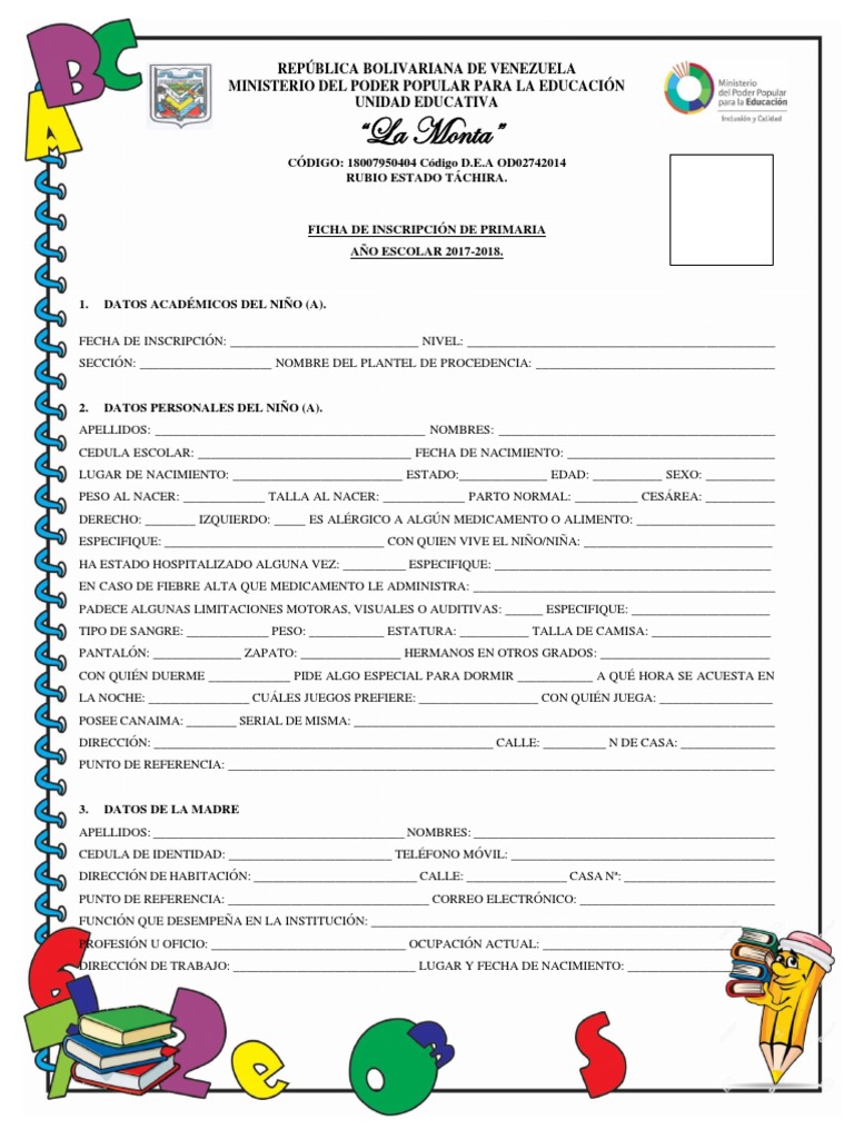 Cuáles son los requisitos para la inscripción en la primaria