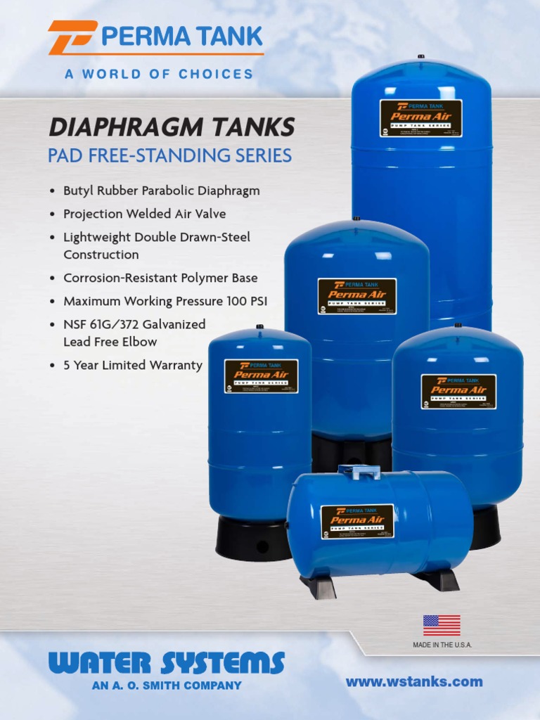 Perma Tank-Butyl Bladder Pressure Tank | Corrosion | Gallon