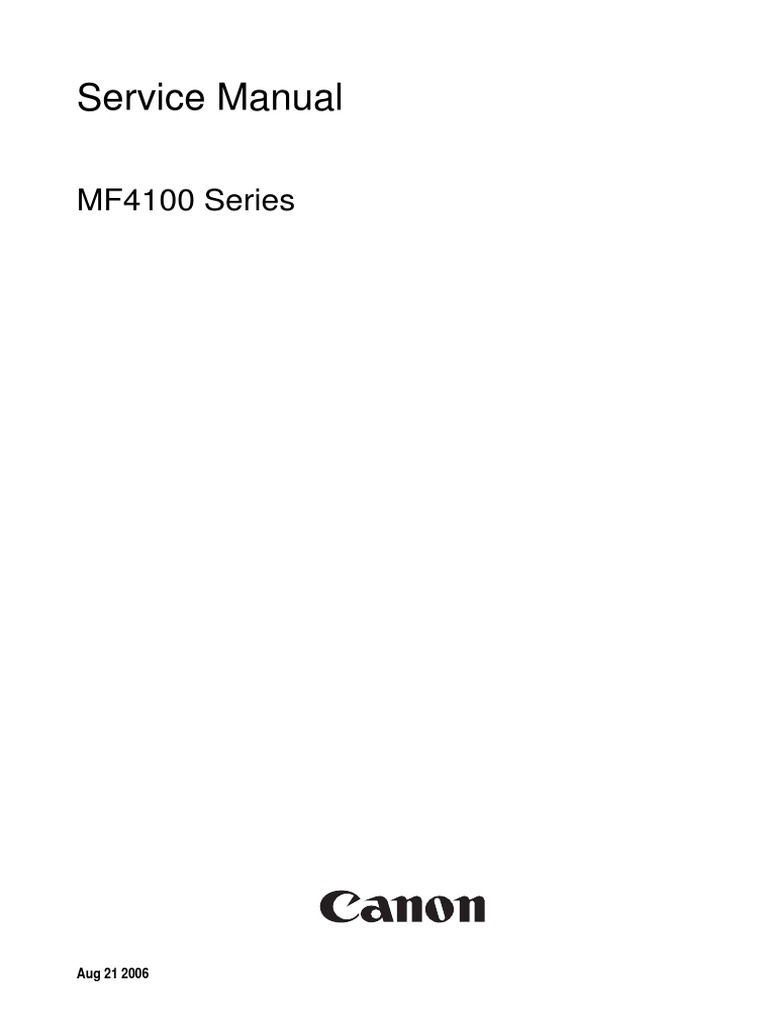 SM CANON i-SENSYS MF-4120-4140-4150 PDF | PDF | Image Scanner ...