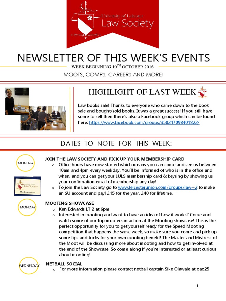 LULS Newsletter Issue 2 | PDF | Lawyer | Business