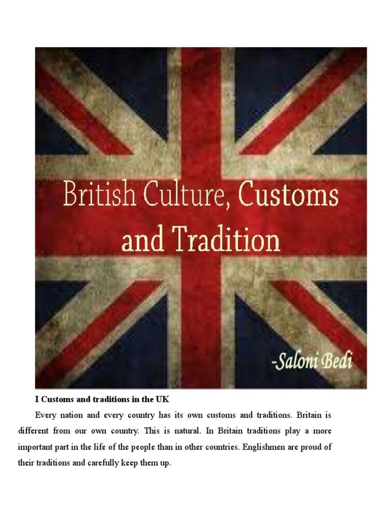English Customs and Traditions Overview | PDF | Christmas | Observances