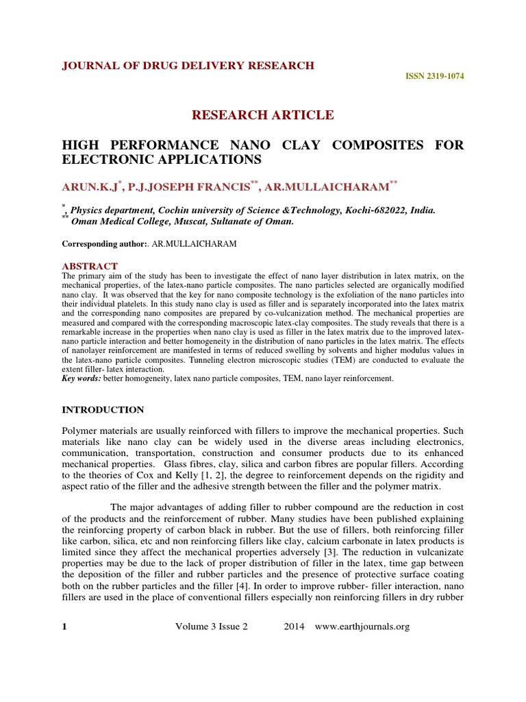 JDRR 141 PDF | PDF | Composite Material | Nanotechnology