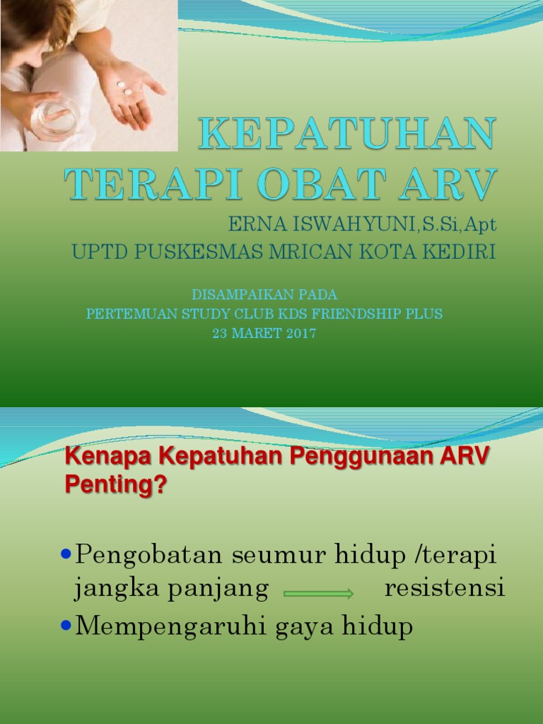 Kepatuhan Terapi Obat Arv | PDF