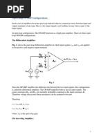 Basic Op-Amp Configurations Cheat Sheet | PDF