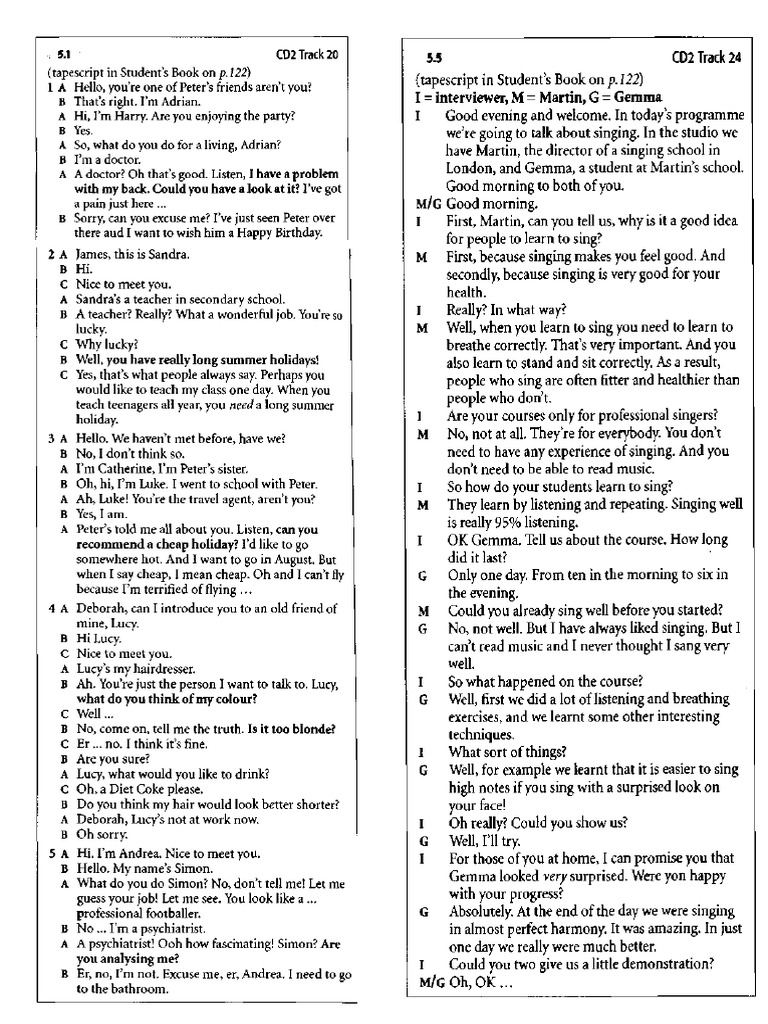 Week 10 A1 Level Transcript | PDF