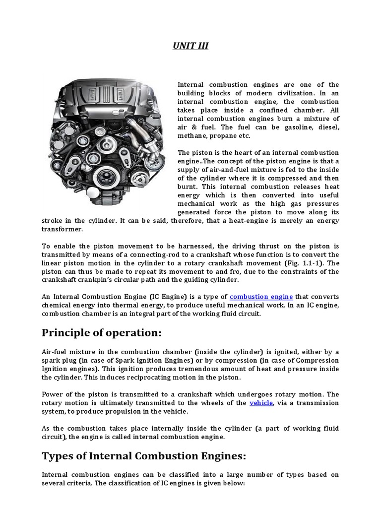 Unit Iii | PDF | Internal Combustion Engine | Diesel Engine