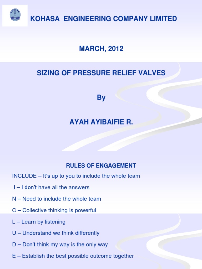 PSV Sizing | Valve | Pressure