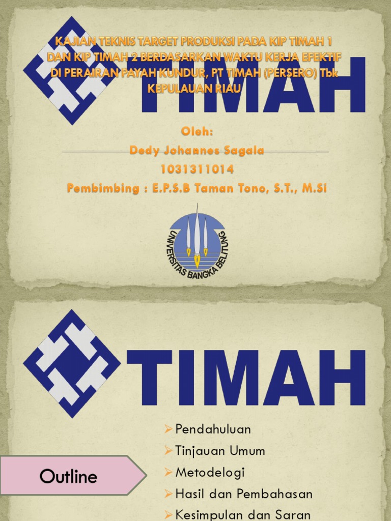 Kajian Teknis Target Produksi Pada Kip Timah 1 | PDF