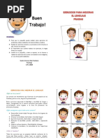 Ejercicios para Terapia de Lenguaje | PDF