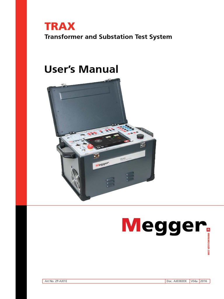 TRAX Manual en | PDF | High Voltage | Mains Electricity
