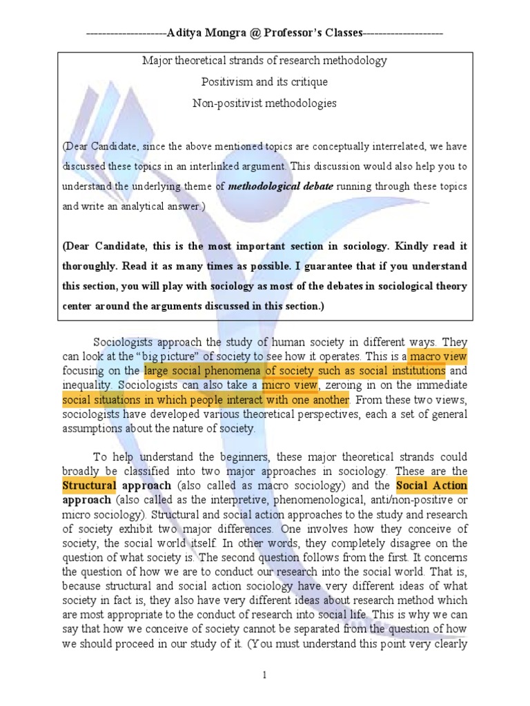 2 Major Theoretical Strands of Research Methodology | Download Free PDF ...