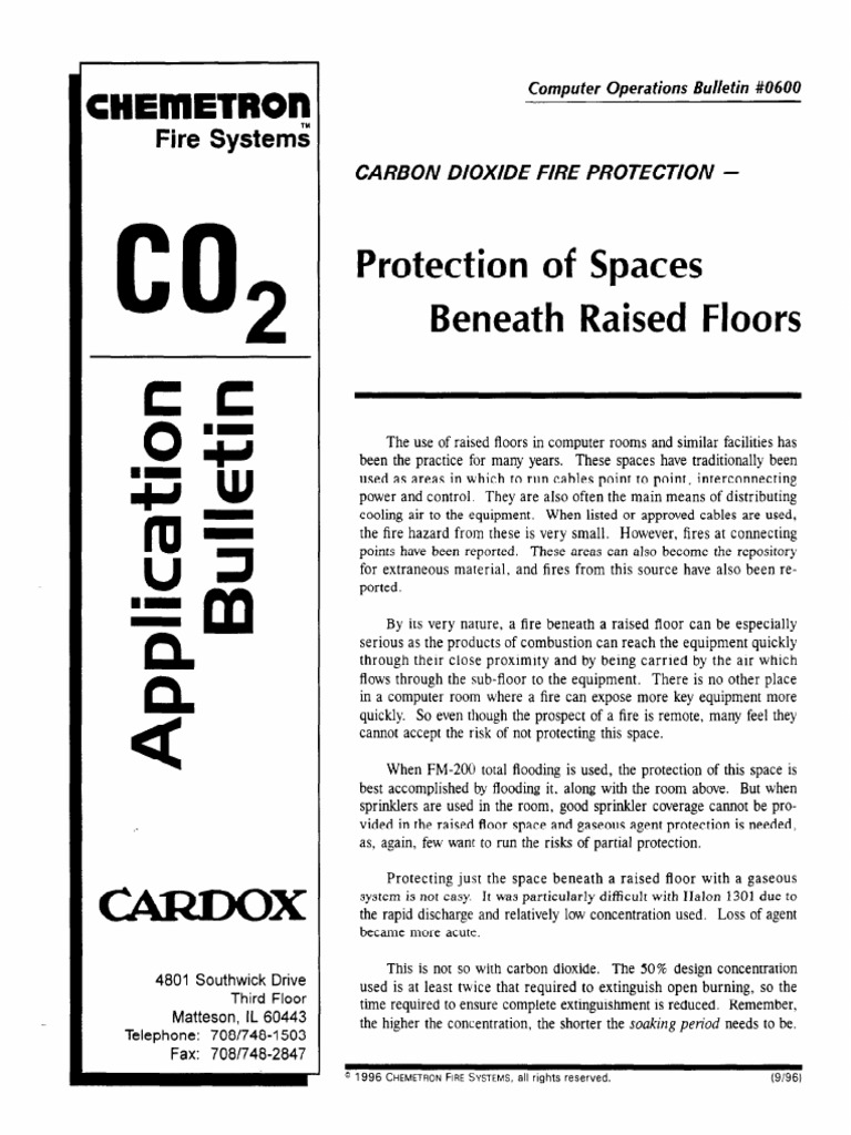 Cardcblx: Chemetron | PDF | Fire Sprinkler System | Carbon Dioxide