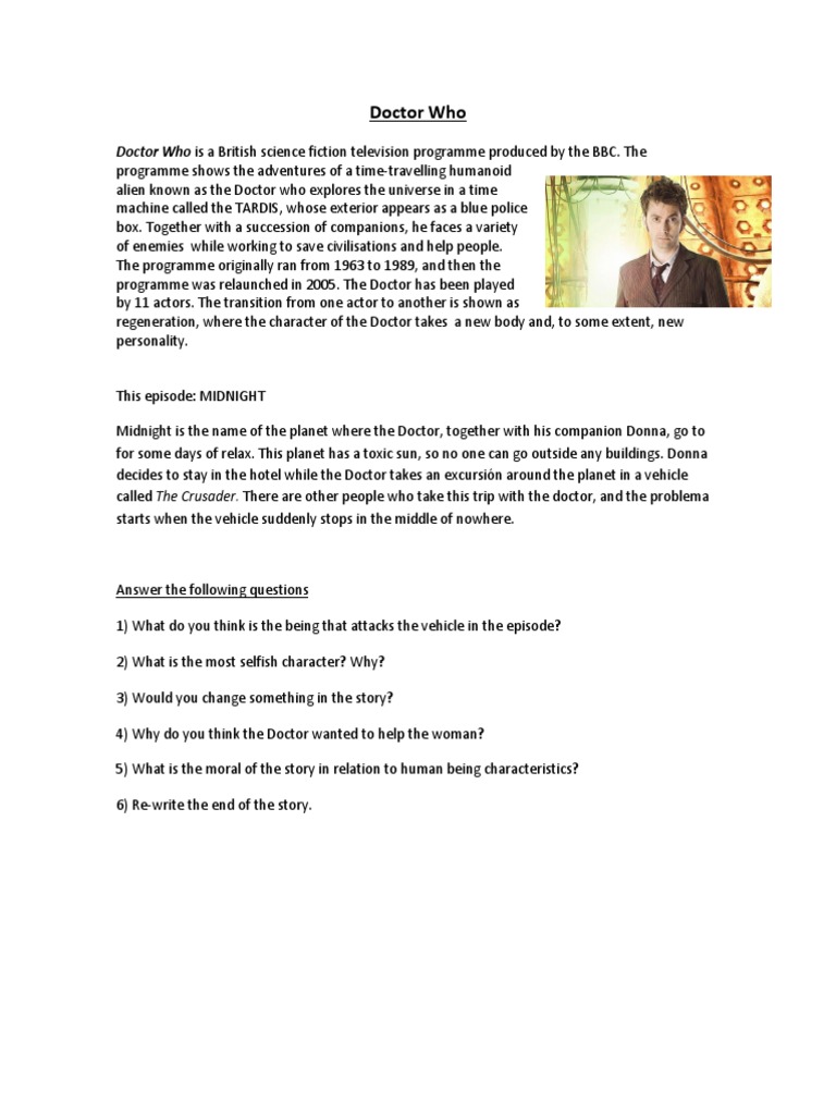 Doctor Who: Doctor Who Is A British Science Fiction Television ...