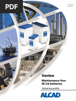 Vantex Ni-Cd Battery Technical Manual | PDF | Rechargeable Battery ...