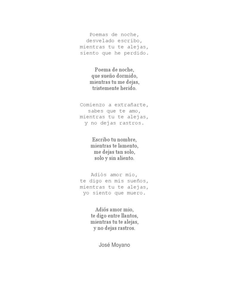 Poemas De Noche Pdf