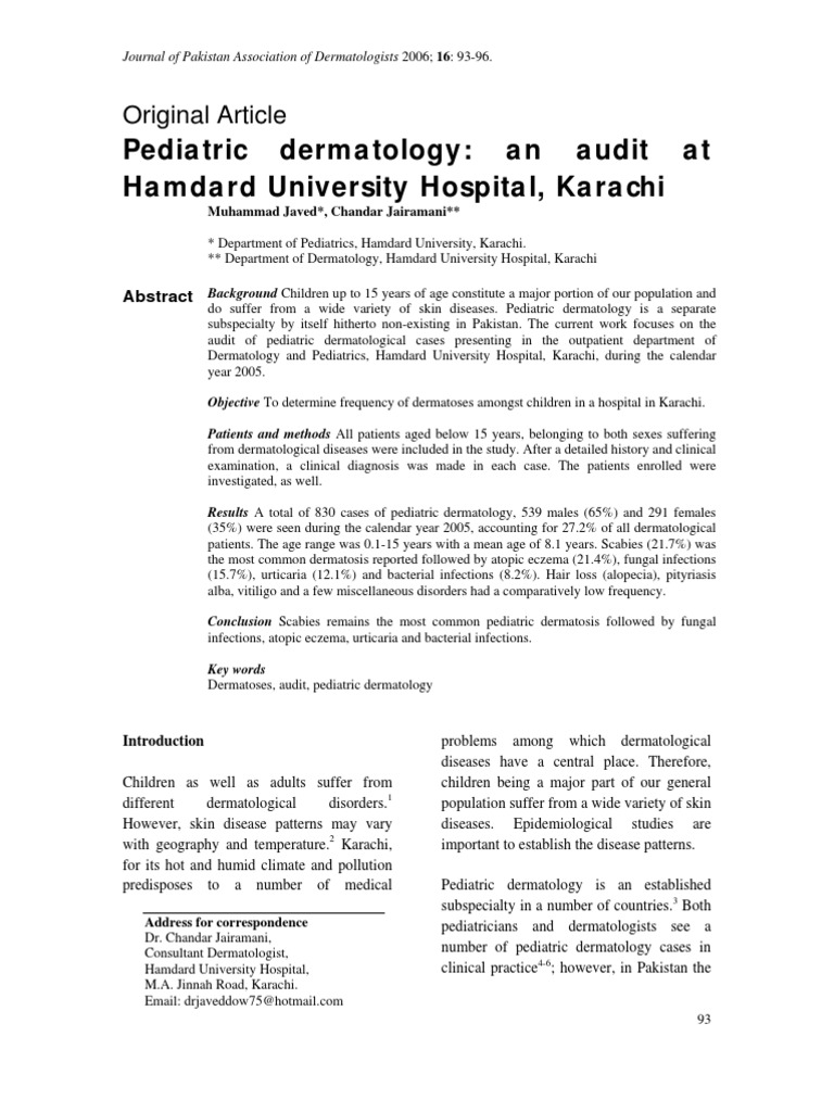 Pediatric Dermatology | PDF | Dermatitis | Dermatology