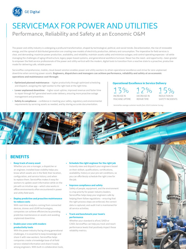 ServiceMax Power and Utility Final | PDF | Reliability Engineering ...
