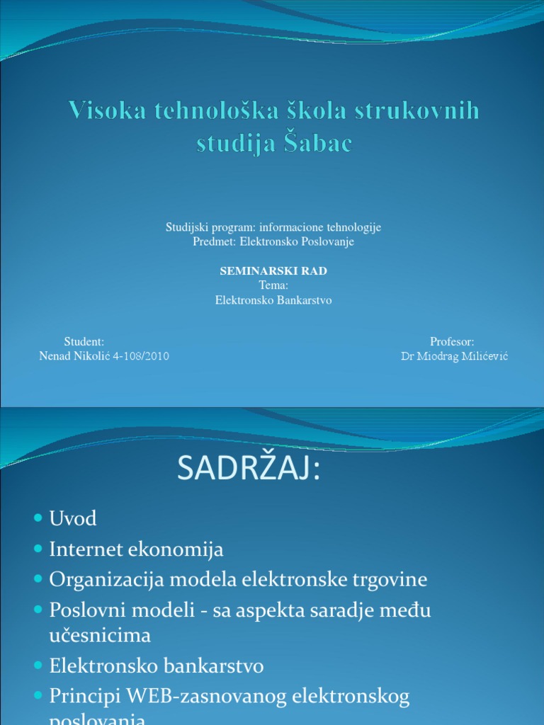 Seminarski | PDF