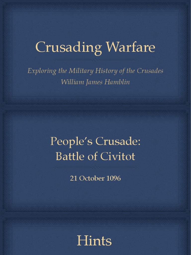 First Crusade People's Crusade Battle of Civitot | PDF | Crusades ...