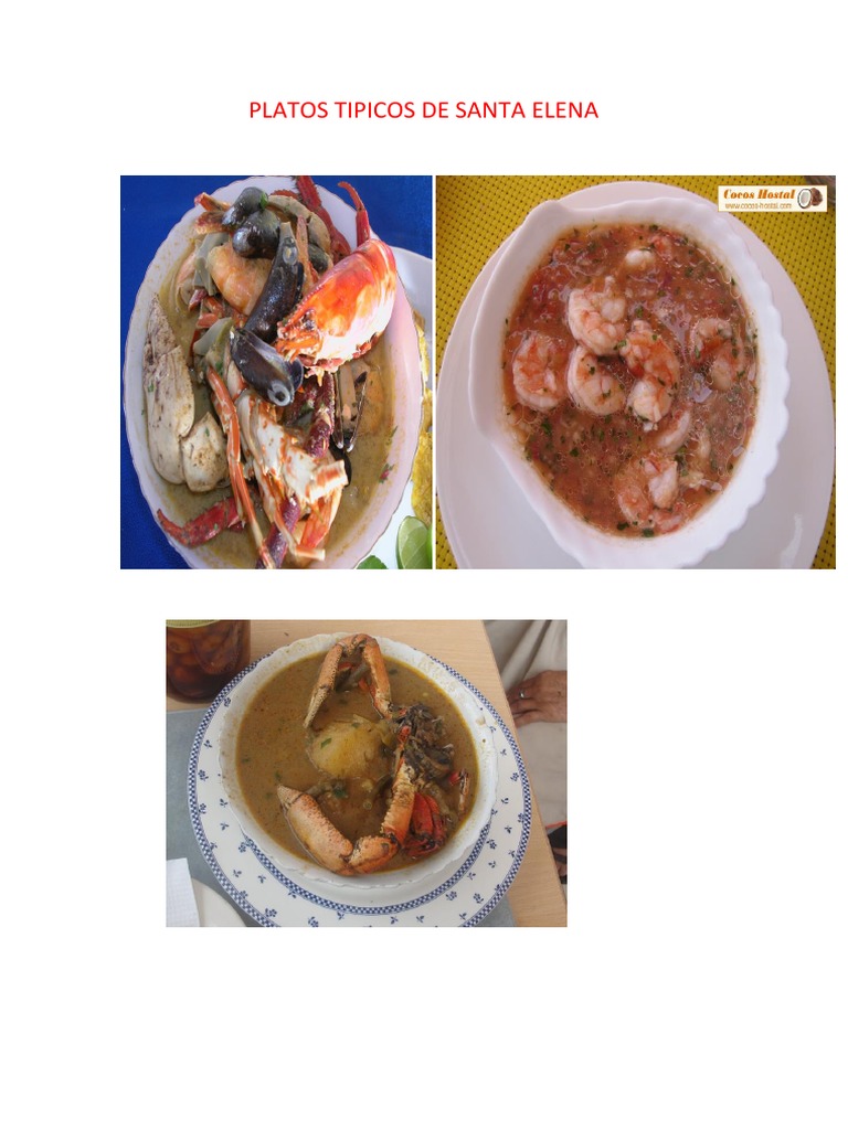 Platos Tipicos de Santa Elena | PDF