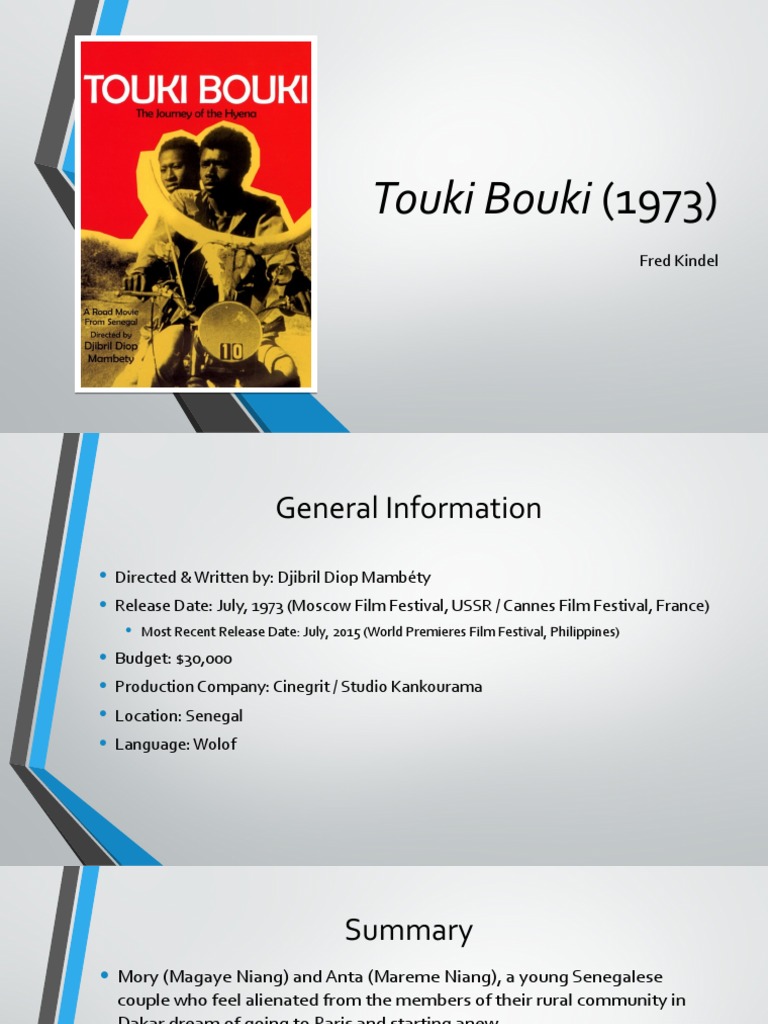 Touki Bouki (1973) : Fred Kindel | PDF