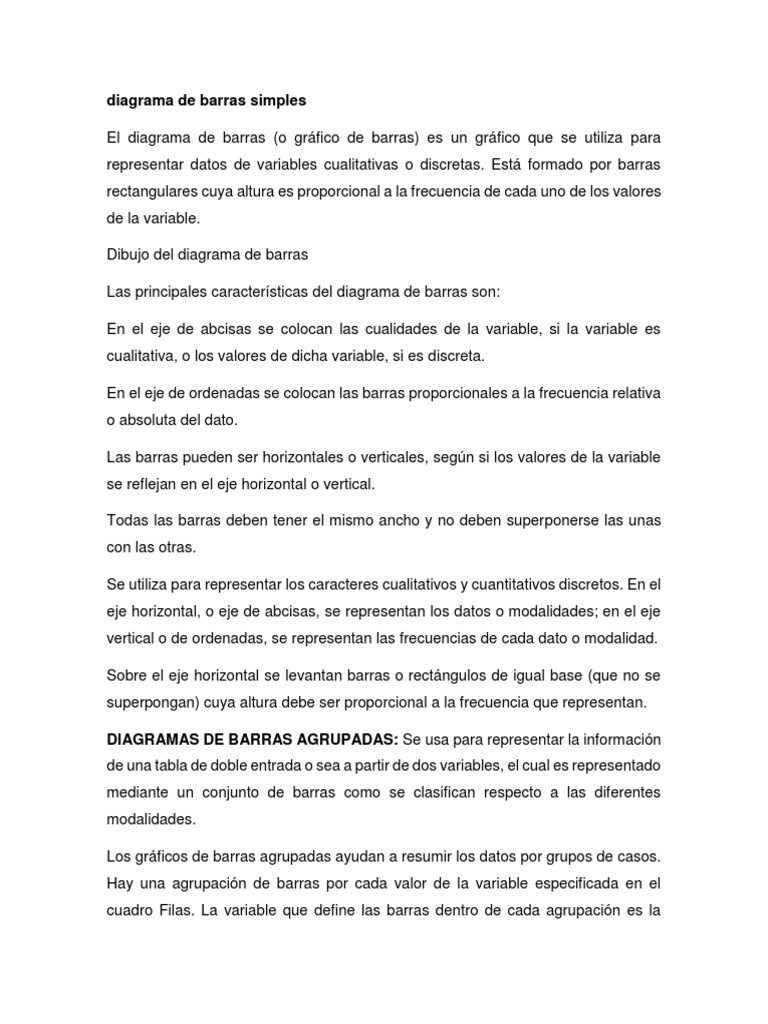 Diagrama de Barras Simples | PDF | Infografia | Science